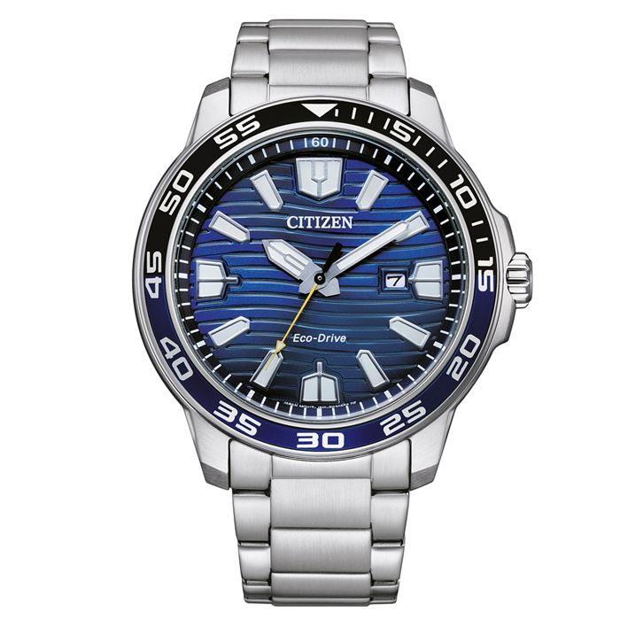 CITIZEN 星辰 Eco-Drive光動能潮流鋼帶錶 AW1525-81L | 7-ELEVEN i預購