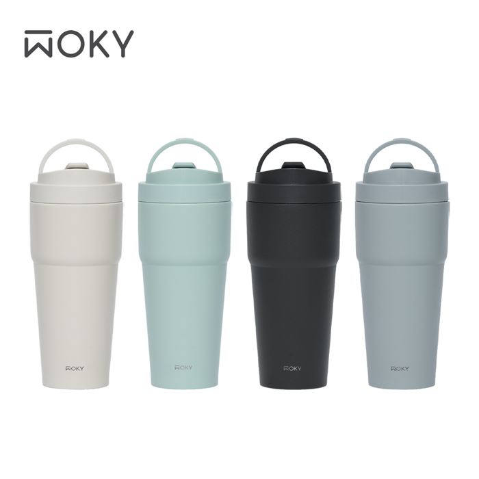 (買一送一)【WOKY 沃廚】二代渾圓杯雙層陶瓷款750ml | 7-ELEVEN i預購