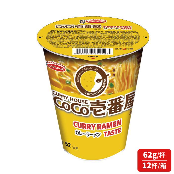 CoCo壹番屋咖哩麵62g*12入 | 7-ELEVEN i預購